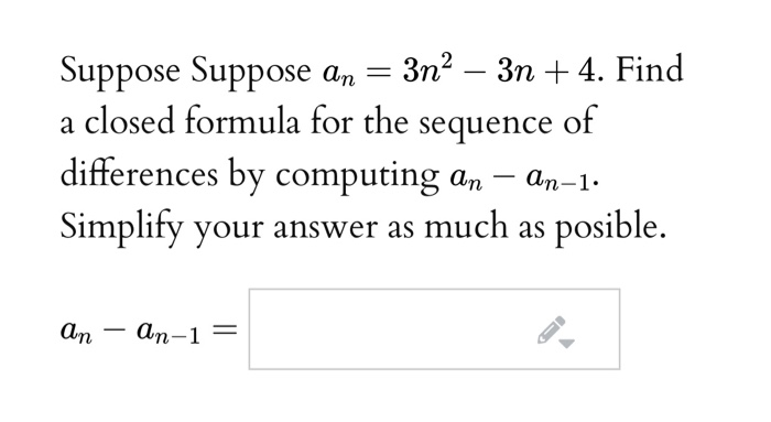 Solved Find the solution to the recurrence relation an = | Chegg.com