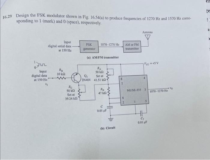 Solved 16.23 Design an astable multivibrator as in Fig. | Chegg.com