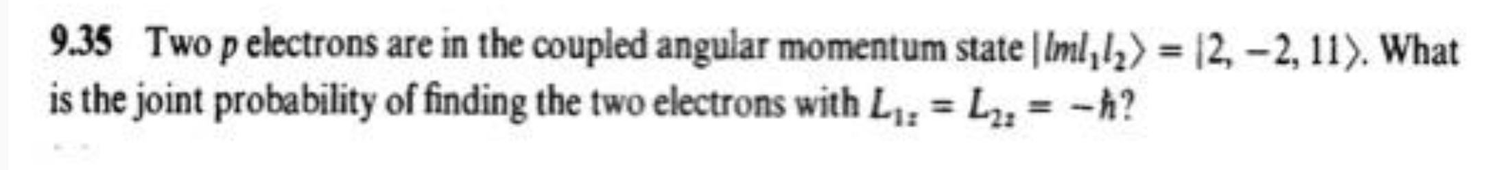 9 35 two P electrons Are In The Coupled Angular