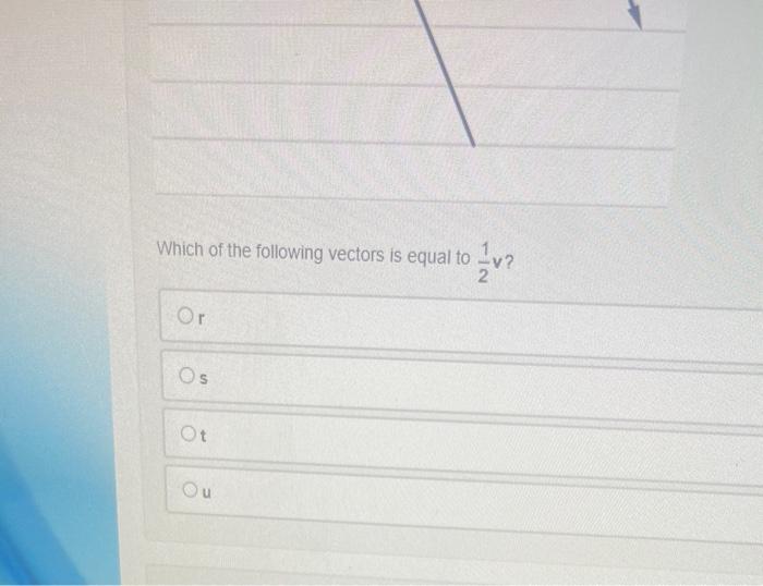 Solved Parallel vectors are shown in the graph. Which of the | Chegg.com