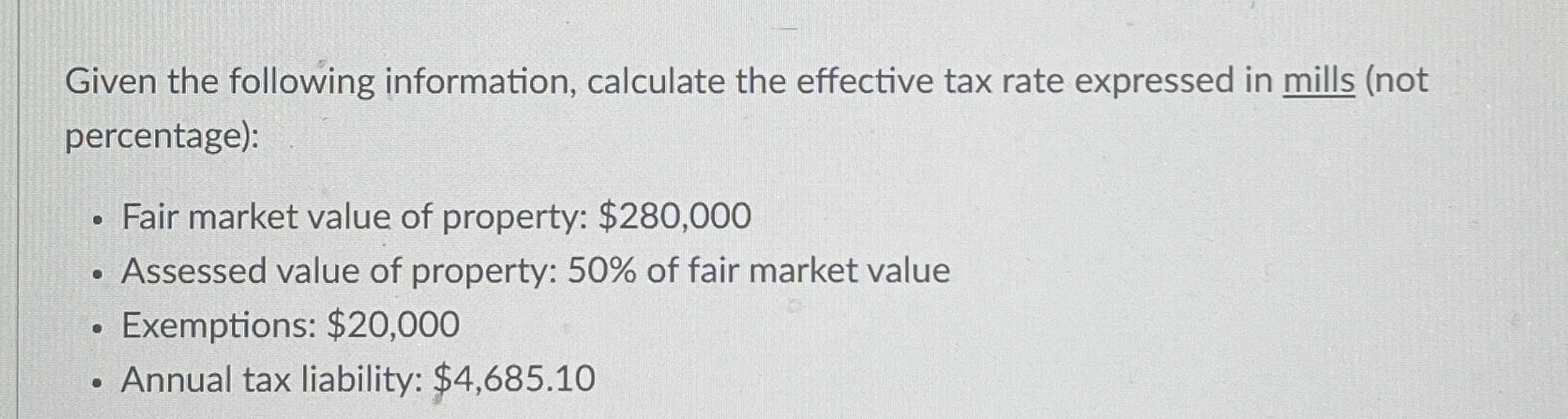 Given the following information, calculate the | Chegg.com