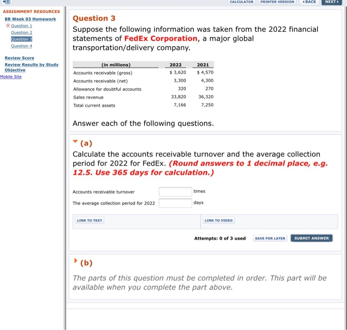 Solved CALCULATOR PRINTER VERSION BACK NEXT ASSIGNMENT | Chegg.com