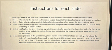 Instructions for each slideOpen up the Excel file | Chegg.com