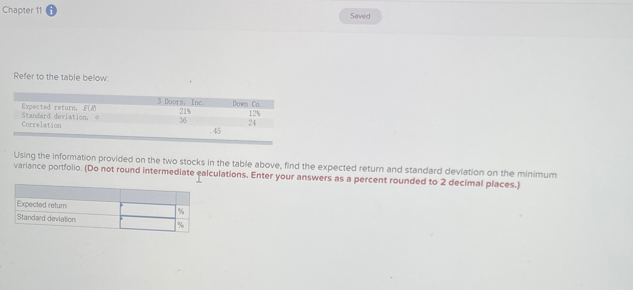 Solved Chapter 11 ﻿iRefer to the table | Chegg.com