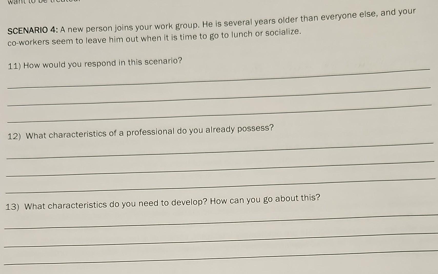 Solved SCENARIO 3: You hear that a co-worker has been | Chegg.com