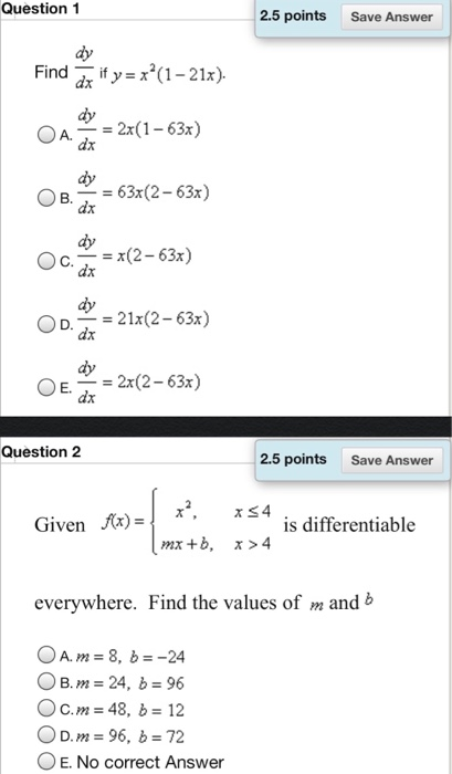 Solved Question 1 2.5 points Save Answer dy Find az if | Chegg.com