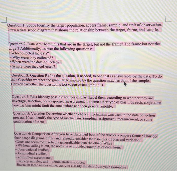 The Early Childhood Longitudinal Study (ECLS) | Chegg.com