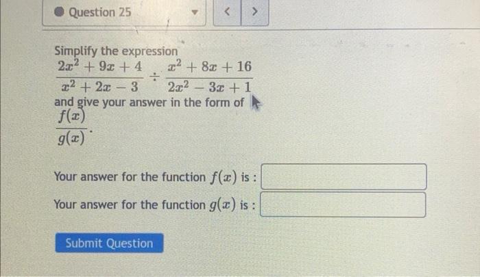 Solved Simplify the expression | Chegg.com