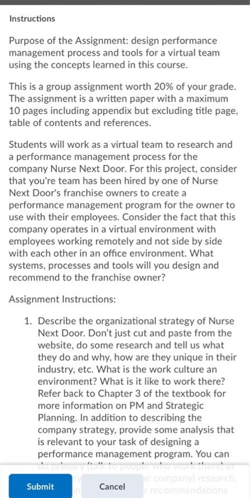 Instructions Purpose of the Assignment: design | Chegg.com