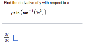 Solved Find the derivative of y ﻿with respect to | Chegg.com