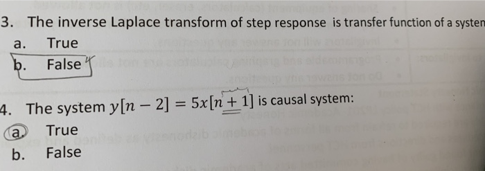 Solved 3. The inverse Laplace transform of step response is | Chegg.com