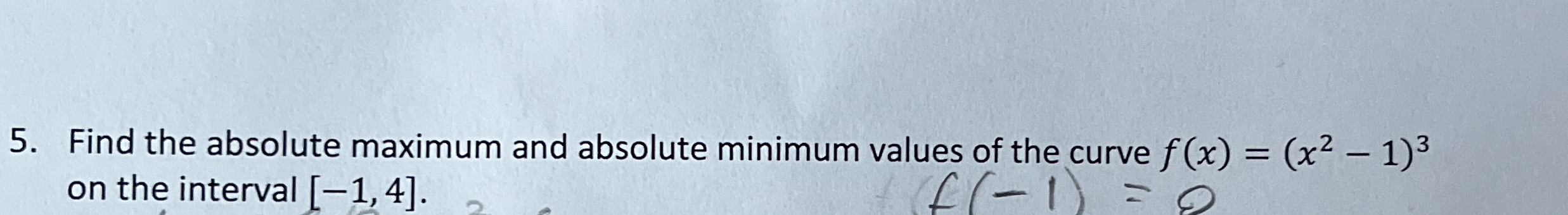 Solved Find the absolute maximum and absolute minimum values | Chegg.com