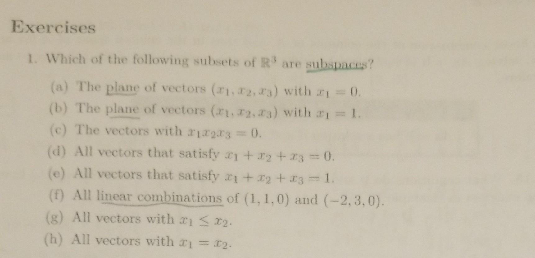 Solved math subject: linear algebra differential | Chegg.com