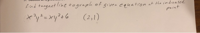 Solved J. DOLOR. P find tangent line tograph of siven | Chegg.com