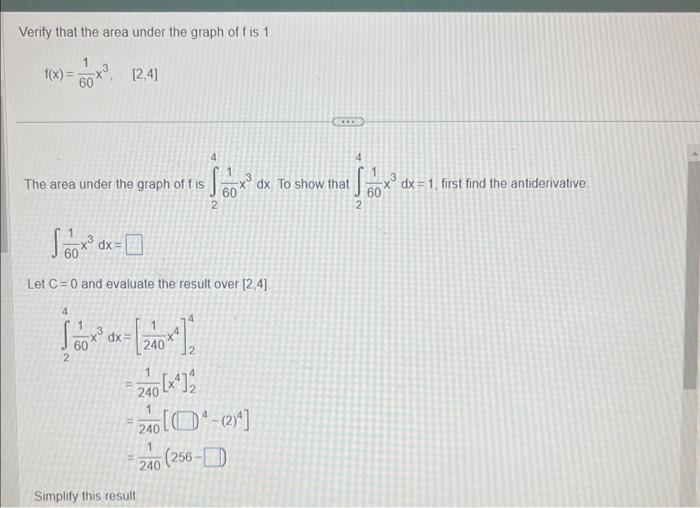 Solved Verify that the area under the graph of f is 1 . | Chegg.com