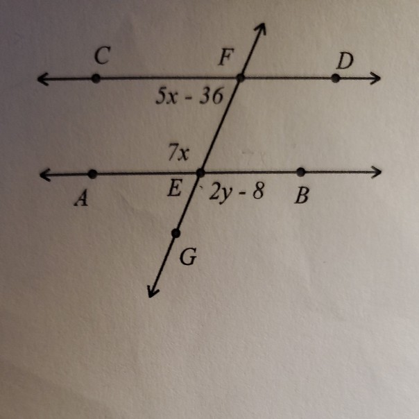 Solved Lines AB and CD are parallel. If m(