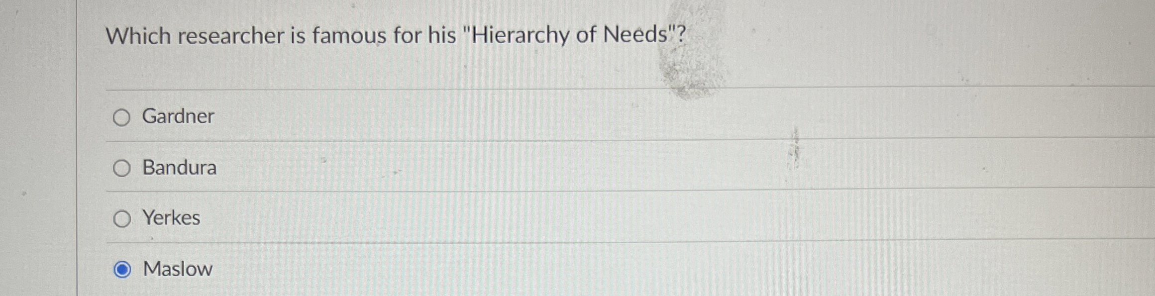 Solved Which researcher is famous for his "Hierarchy of | Chegg.com