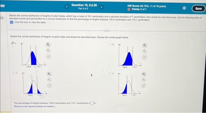 Solved Sketch the normal distribution of heights of aduil | Chegg.com