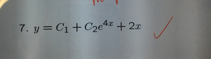 Solved Part II. Find the differential equa- tion for an | Chegg.com