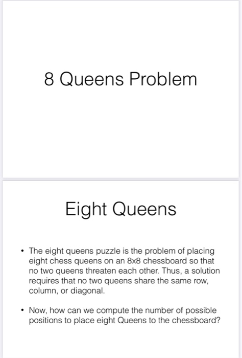 Solved In C++2 Dimension of 8 queens problemWrite a program | Chegg.com