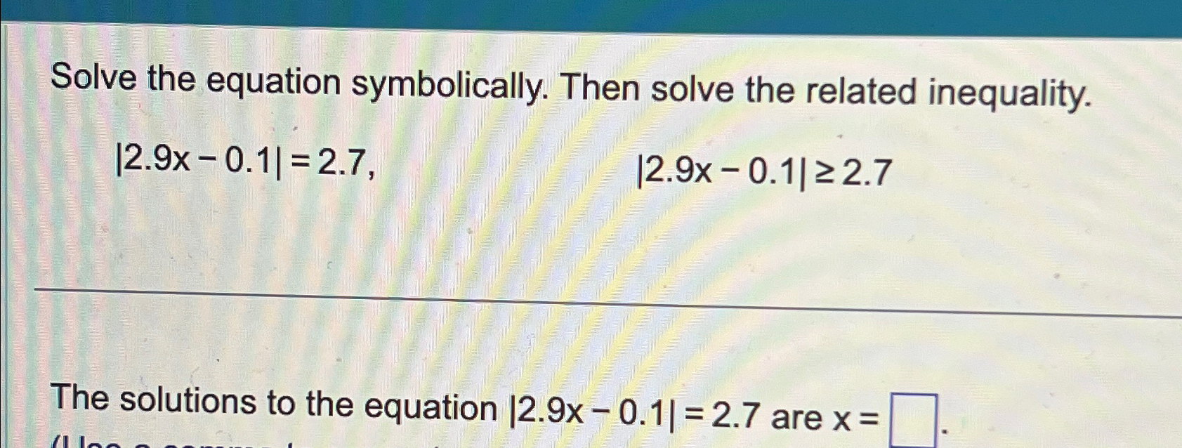 Solved Solve the equation symbolically. Then solve the | Chegg.com