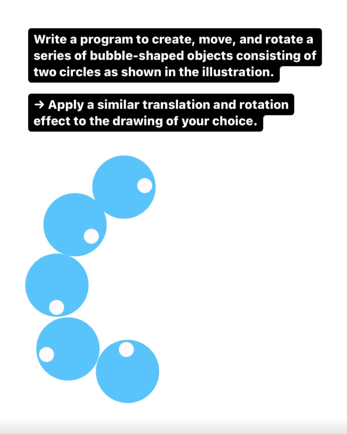 Solved Steps for Write a program to create, move, and rotate | Chegg.com