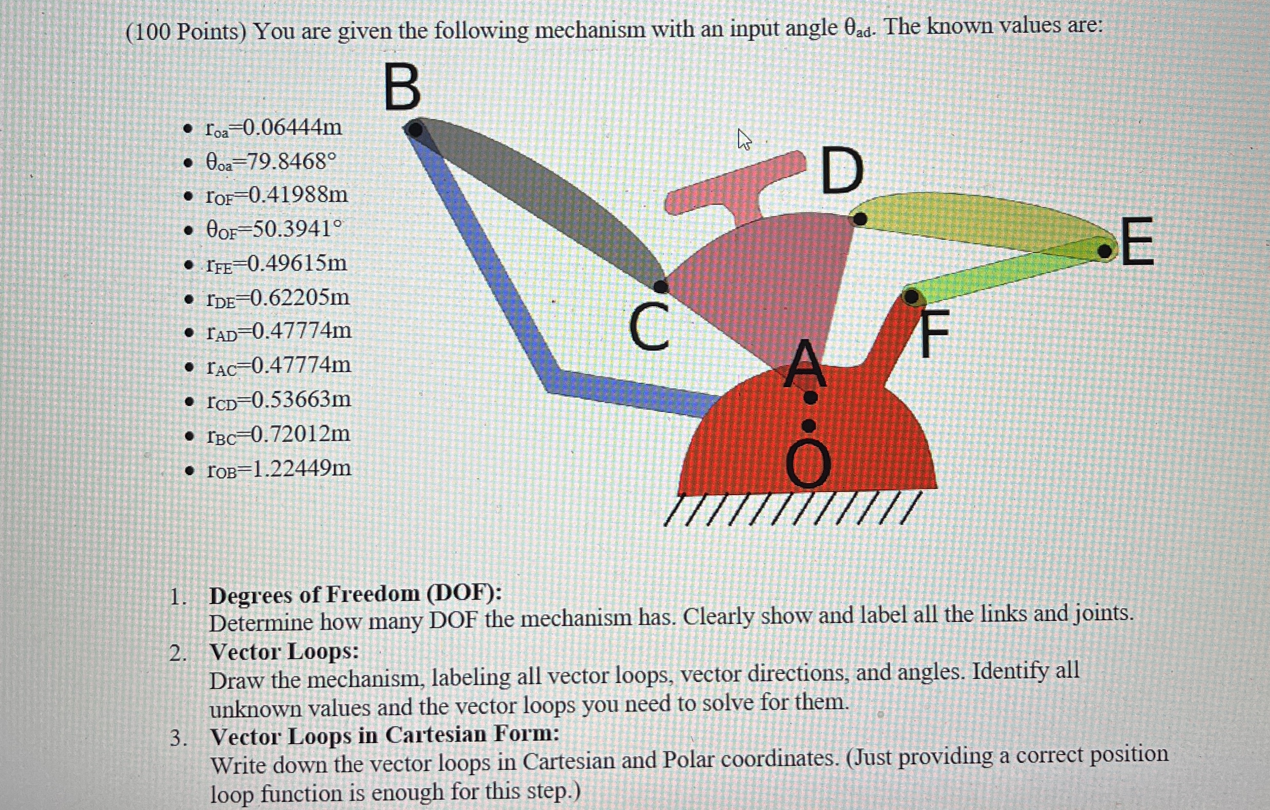 Solved (100 ﻿Points) ﻿You are given the following mechanism | Chegg.com