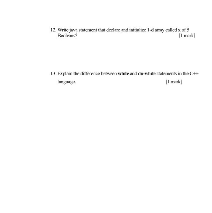 Solved 12 Write Java Statement That Declare And Initialize 5438
