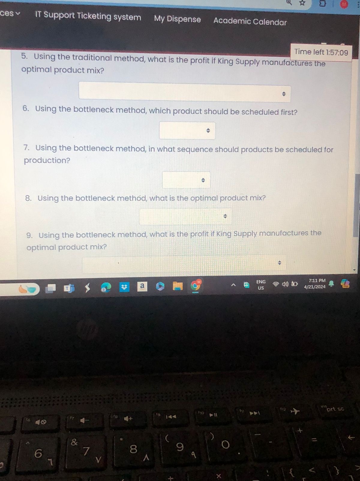 Solved cesIT Support Ticketing systemMy DispenseAcademic | Chegg.com