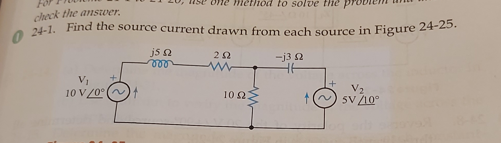 Solved check the answer.24-1. ﻿Find the source current drawn | Chegg.com