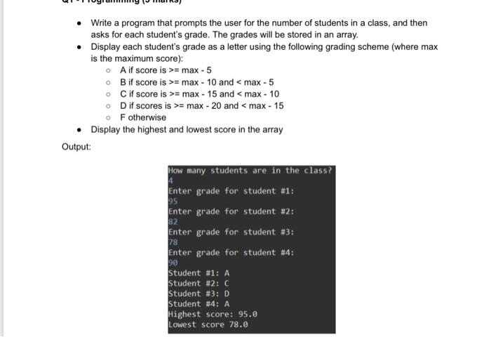 Solved - Write a program that prompts the user for the | Chegg.com
