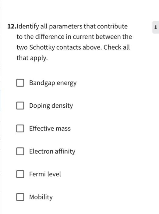 Solved 12. Identify all parameters that contribute to the | Chegg.com