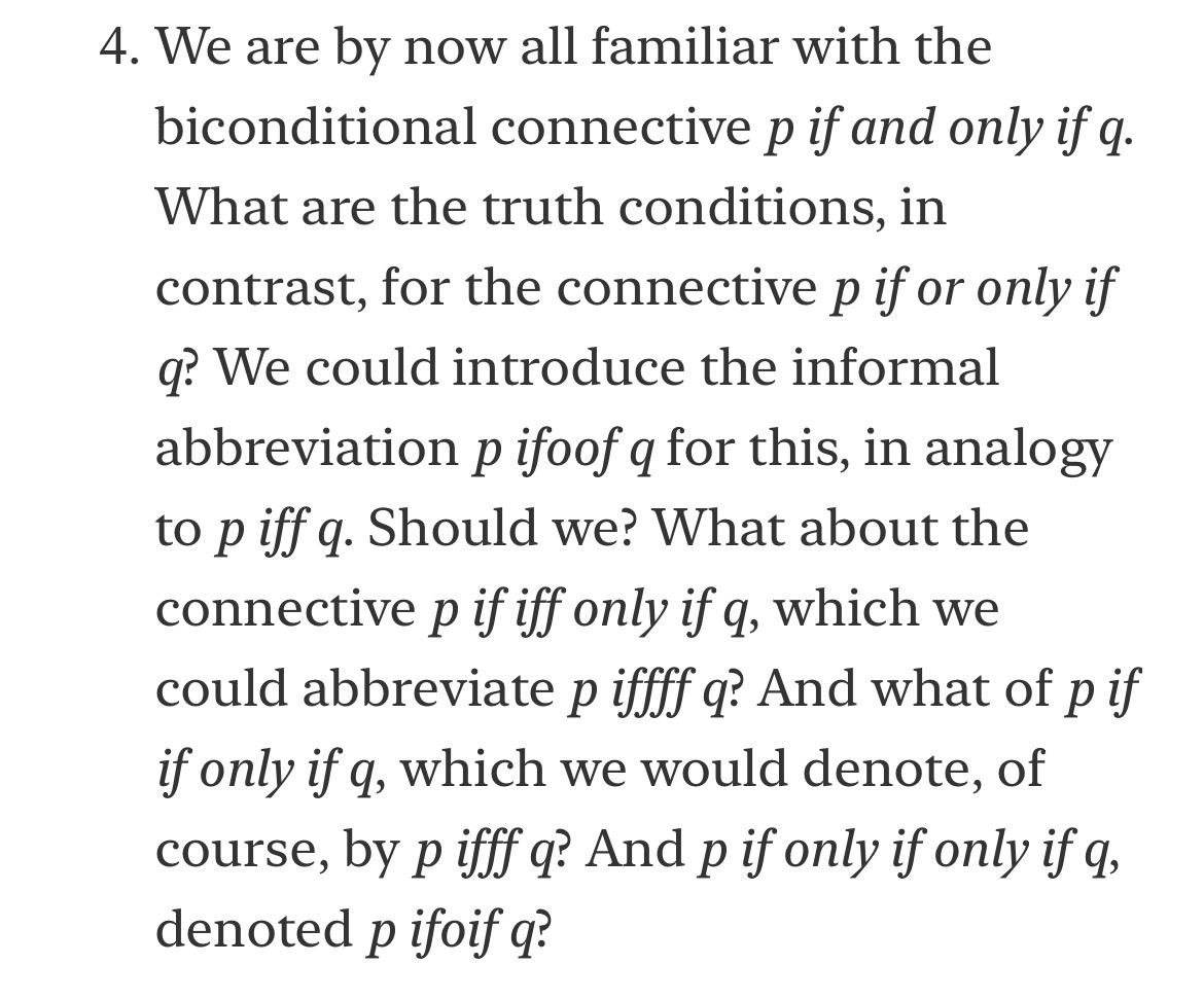 Solved We are by now all familiar with the biconditional | Chegg.com