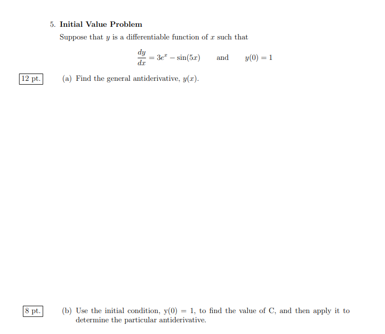 Solved Initial Value ProblemSuppose that y ﻿is a | Chegg.com