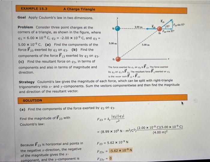 Solved Using the same triangle, find the vector components | Chegg.com