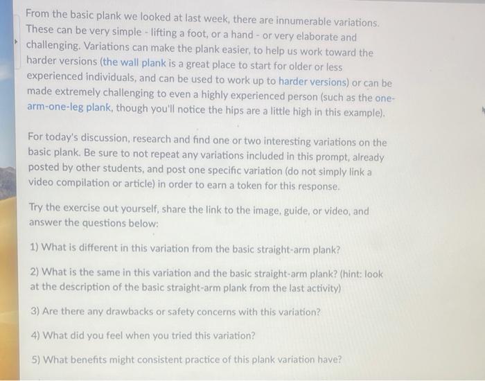 Solved up down plank has been used, body saw plank, side | Chegg.com