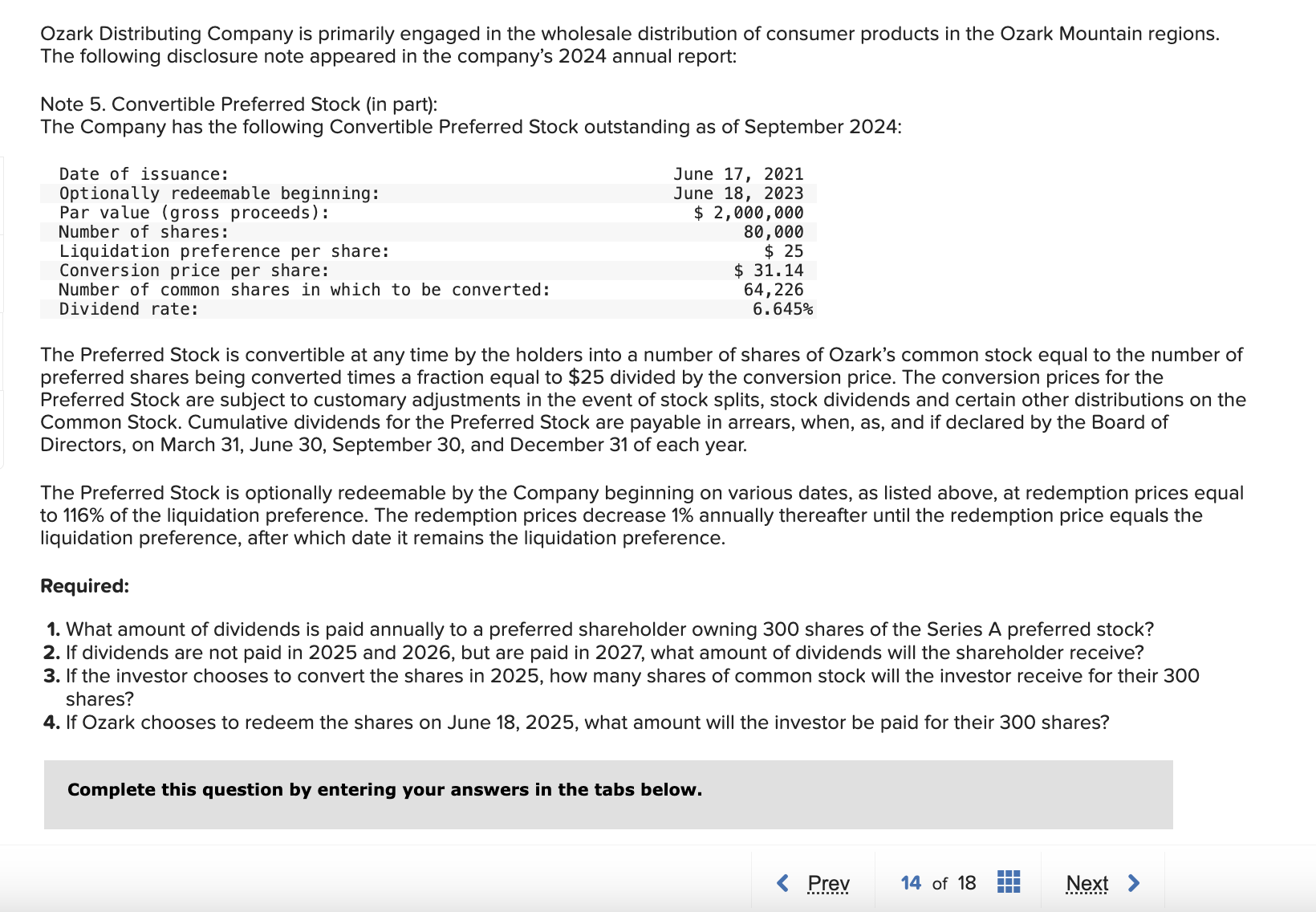 Solved Ozark Distributing Company is primarily engaged in | Chegg.com