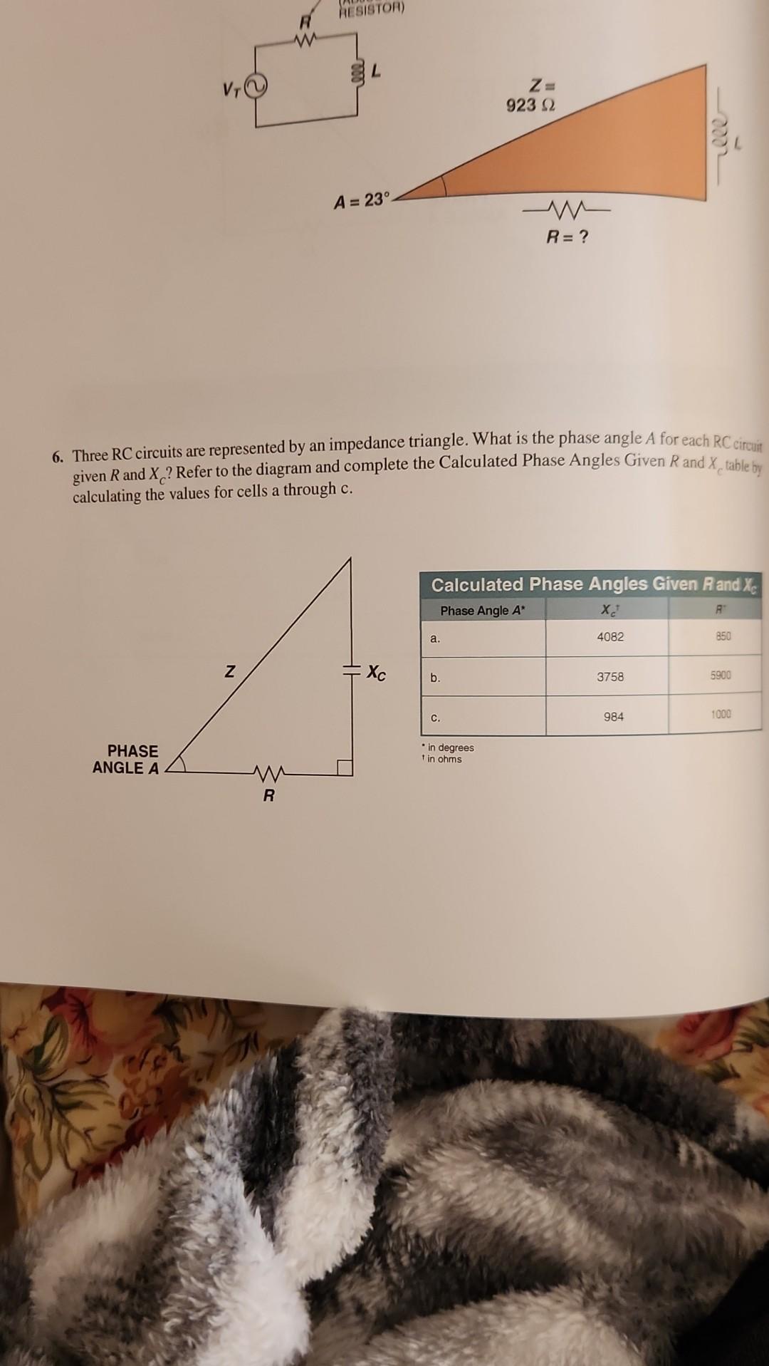 Solved 6. Three RC circuits are represented by an impedance | Chegg.com