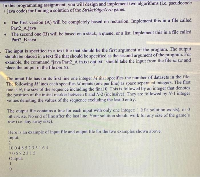 Solved - The first version (A) will be completely based on | Chegg.com