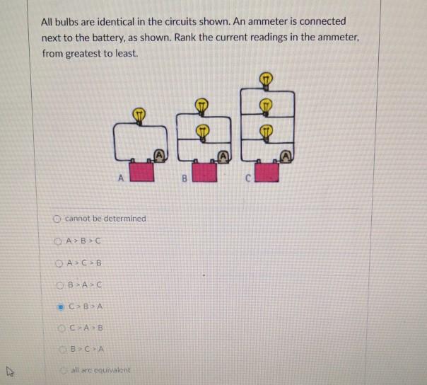 Solved All bulbs are identical in the circuits shown. An | Chegg.com