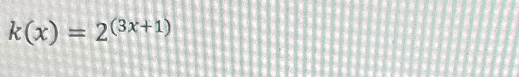 Solved k(x)=2(3x+1)Find the derivative using chain rule | Chegg.com