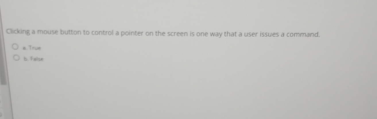 Solved Clicking a mouse button to control a pointer on the | Chegg.com