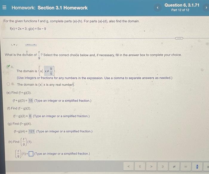 Solved Homework Section 3 1 Homework Question 6 3 1 71