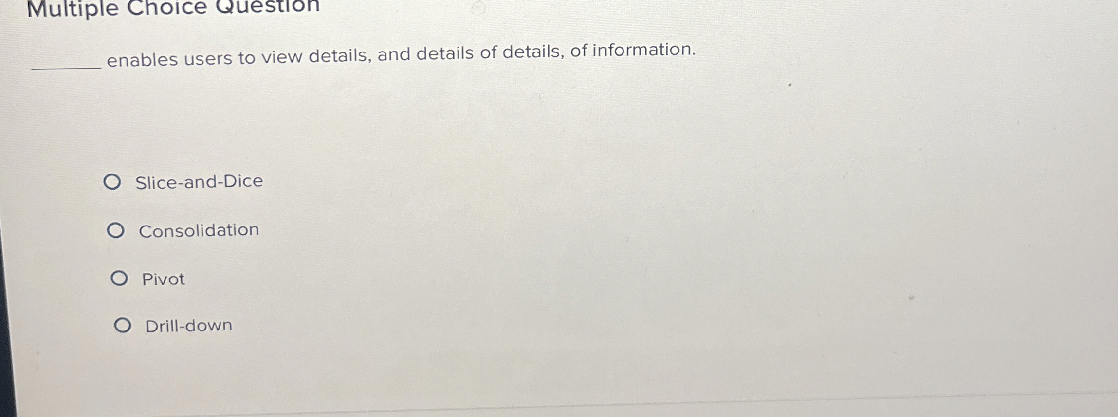 Solved Multiple Choice Question ﻿enables users to view | Chegg.com
