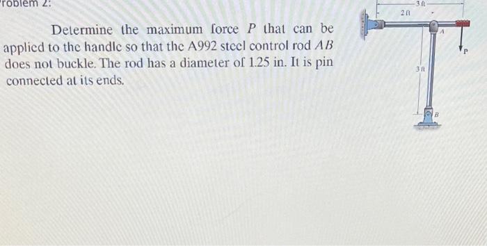 Solved Determine the maximum force P that can be applied to | Chegg.com