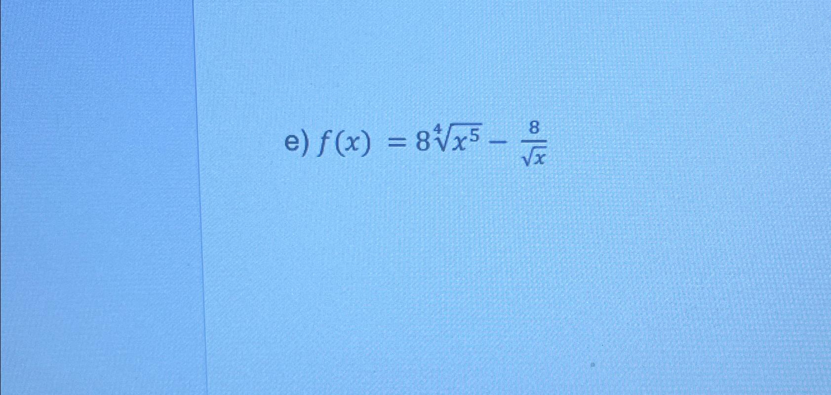 Solved Use the Rules of derivatives to find the derivatives | Chegg.com