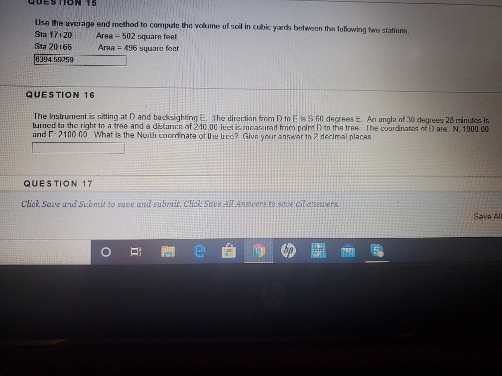 Solved QUESTION 15 Use the average end method to compute the | Chegg.com