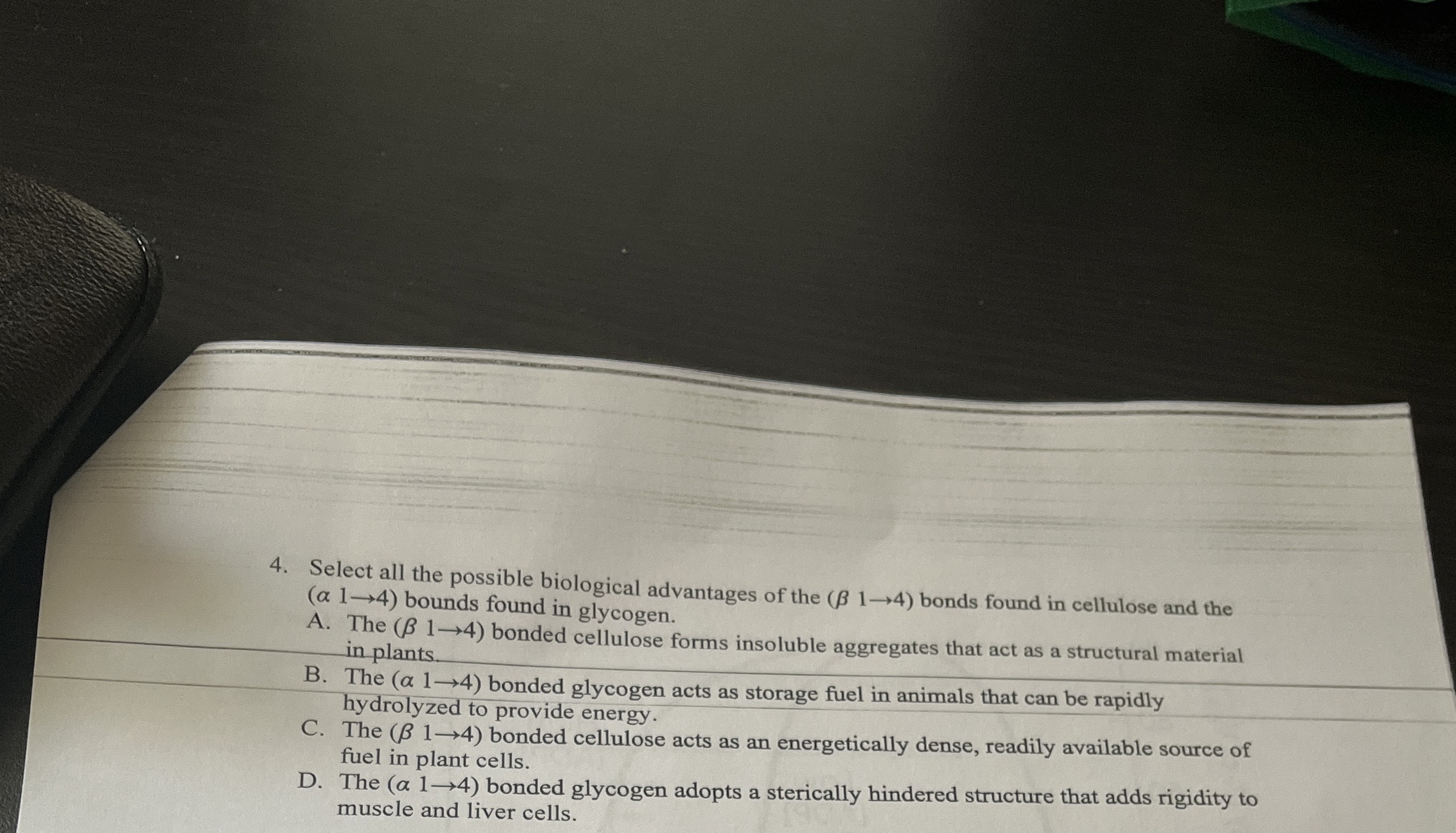 Solved Select all the possible biological advantages of the | Chegg.com