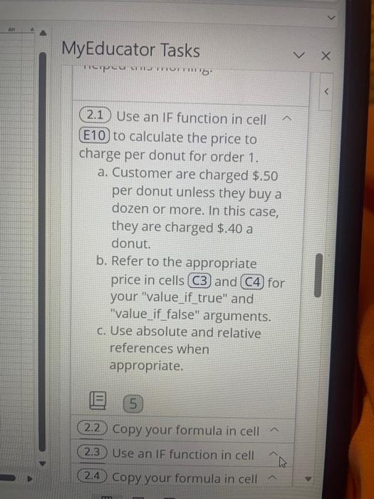MyEducator Tasks 2) IF Beverly sells donuts for $.50 | Chegg.com