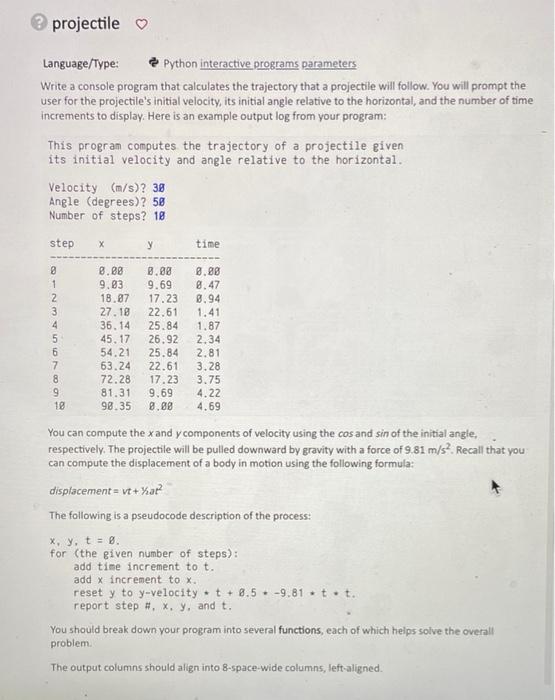 Solved Write A Console Program That Calculates The